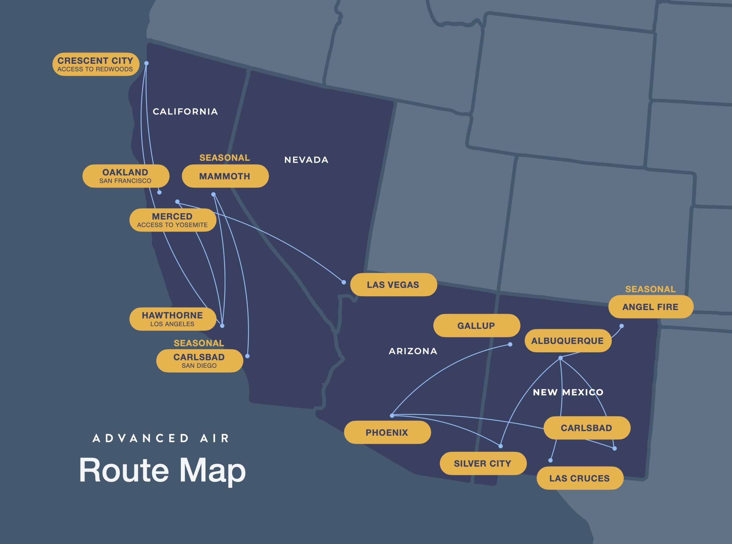Route Map – Advanced Air